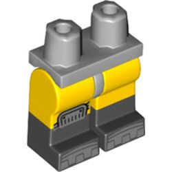LEGO PART 970c01pat03pr1668 Hips with Yellow Legs and Black Boots ...