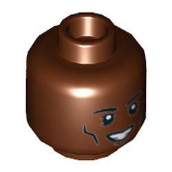 LEGO PART 3626cpr2867 Minifig Head James Rhodes (War Machine), Cheek ...