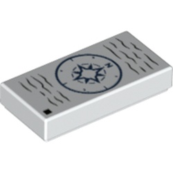 LEGO PART 3069bpr0261 Tile 1 x 2 with Compass Print | Rebrickable ...