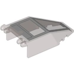 LEGO PART 30372pr0005 Windscreen 7 x 4 x 1 2/3 with Hinges with Light ...