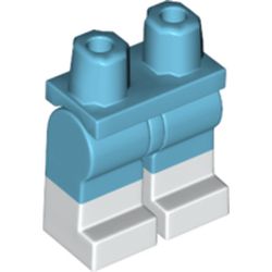 LEGO PART 970c42pat27 Hips with Medium Azure Legs and White Boots ...