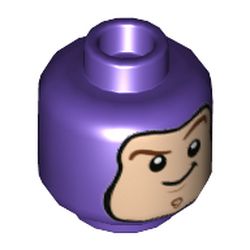 LEGO PART 3626cpr2886 Minifig Head Buzz Lightyear, Raised Eyebrow ...