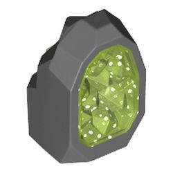 LEGO PART 49656pat0003 Geode / Rock with Glitter Trans-Bright Green ...