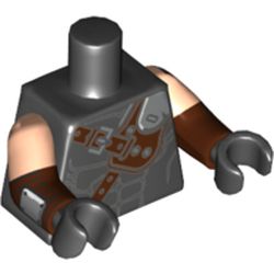 LEGO PART 973g02c19h03pr4575 Torso, Dual Molded Arms, Muscles, Straps ...