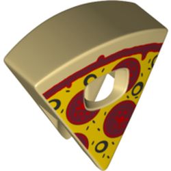 LEGO PART 45755pr0020 Costume Triangle, Pizza Slice, Pepperoni and ...