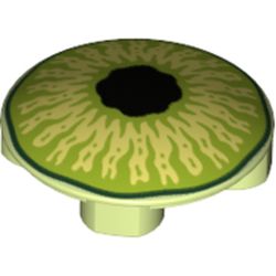 LEGO PART 2654pr0014 Plate Round 2 x 2 with Rounded Bottom and Green ...