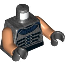 LEGO PART 973c13h03pr4869 Torso Vest, Dark Blue Collar, Black Waist ...