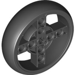 LEGO PART 39367pat0002 Wheel 57 x 14 with 4 Spokes with 2 Holes and ...