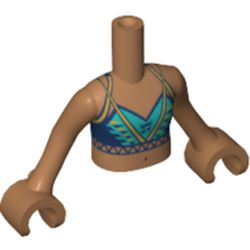 LEGO PART 92456c02pr0320 Minidoll Torso Girl, Purple / Azure Bikini ...