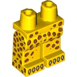 LEGO PART 970c01pr1833 Hips and Yellow Legs with Brown Cheetah Spots ...