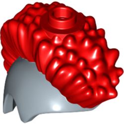LEGO PART 65805pr0001 Hair Mohawk Red, with One Stud on Top ...