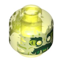 LEGO PART 28621pr3246 Minifig Head Ghost, with Yellowish Green Face ...