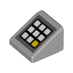 LEGO PART 54200pr0004 Slope 30° 1 x 1 x 2/3 (Cheese Slope) with Keypad ...