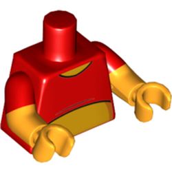 LEGO PART 973g22c38h38pr5568 Torso, Dual Molded Arms, Bright Light ...