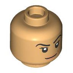 LEGO PART 28621pr4035 Minifig Head Echo, Peach Lips, Stern Smile ...