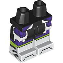LEGO PART 970c03pat27pr0002 Hips with Black Legs and White Boots ...