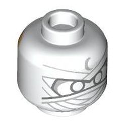 LEGO PART 28621pr4064 Minifig Head Moon Knight, White Eyes, Wrapped ...