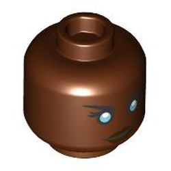 LEGO PART 28621pr4067 Minifig Head Storm, Silver Eyes, Smirk print ...