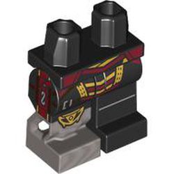 LEGO PART 970e12pr0001 Prosthetic Right Leg, Black Left Leg and Hips ...