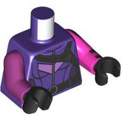 LEGO PART 973e129pr6630 Torso, Jacket, Black Straps print, Odd Arms ...