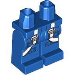 LEGO PART 970c28pr2557 Hips and Blue Legs with White Straps, Black ...