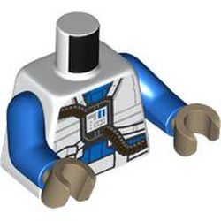 LEGO PART 973c28h11pr0001 Torso Rebel E-Wing Pilot Suit, Black Hoses ...