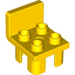 LEGO PART 6478 Duplo Chair with 4 Studs and Squared Back | Rebrickable ...