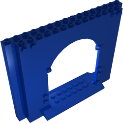 LEGO PART 15626 Panel 4 x 16 x 10 with Gate [Plain] | Rebrickable ...