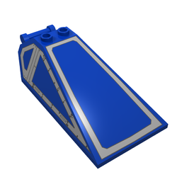 LEGO PART 21849pr0001 Windscreen 8 x 4 x 2 with Handle and 2 Studs with ...