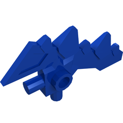LEGO PART 23861 Weapon Blade with Spikes and Two Bars | Rebrickable ...