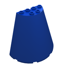 LEGO PART 47543 Cone Half 8 x 4 x 6 | Rebrickable - Build with LEGO
