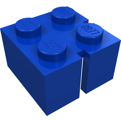 LEGO PART 3003e Brick 2 x 2 without Bottom Tubes, Slotted (with 2 slots ...