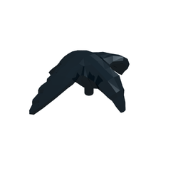 LEGO PART 13665 Animal, Bird, Crow with 1.5 Bar | Rebrickable - Build ...