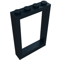 LEGO PART 2493a Window 1 x 4 x 5 with Solid Studs | Rebrickable - Build ...