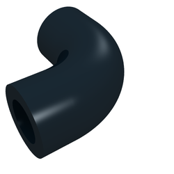 LEGO PART 25214 Brick Round 1 x 1 diameter Tube with 90 Degree Elbow (2 ...