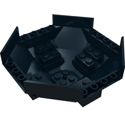 LEGO PART 2618 Cockpit 10 x 10 x 4 Octagonal | Rebrickable - Build with ...