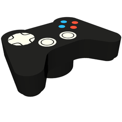 LEGO PART 53118pr0001 Game Controller with Silver D-Pad and Joysticks ...