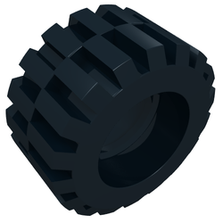 LEGO PART 6015 Tyre 21 x 12 with Offset Tread Small Wide | Rebrickable ...