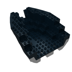 LEGO PART 6053c04 Boat Hull Section, Small Stern 14 x 12 x 5 1/3 with ...
