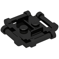 LEGO PART 66961 Plate Special 2 x 2 with 4 Side Handles Closed Ends ...