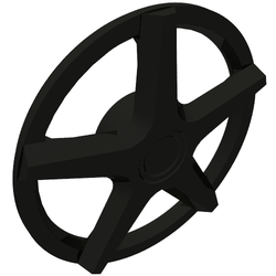 LEGO PART 72210a Wheel Cover 5 Spoke | Rebrickable - Build with LEGO