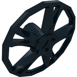 LEGO PART 85969 Wheel Cover 5 Spoke Thick [Fits 56145] | Rebrickable ...