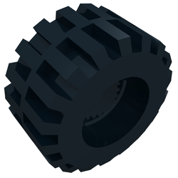 LEGO PART 87697 Tyre 21 x 12 with Offset Tread Small Wide and Center ...