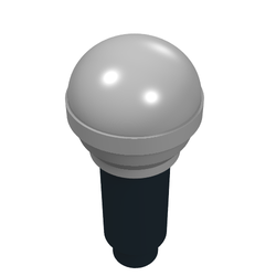 LEGO PART 90370pr0001 Musical Instrument Microphone with Metallic ...