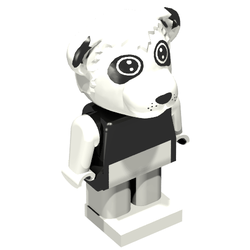 LEGO PART fabfig0001c04pr0001 Fabuland Figure Panda 1 | Rebrickable ...