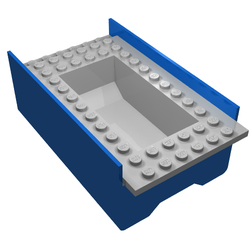 LEGO PART upn0307c01 Boat Hull Section, Middle 12 x 6 x 3 1/3, Deck ...