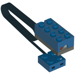 LEGO PART 2982c01 Sensor, Light with Fixed Cable | Rebrickable - Build ...