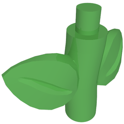 LEGO PART 1747 Plant, Vine Stem with 2 Leaves | Rebrickable - Build ...