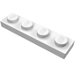 LEGO PART 3710 Plate 1 x 4 | Rebrickable - Build with LEGO
