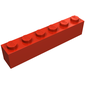 LEGO PART 3009 Brick 1 x 6 | Rebrickable - Build with LEGO